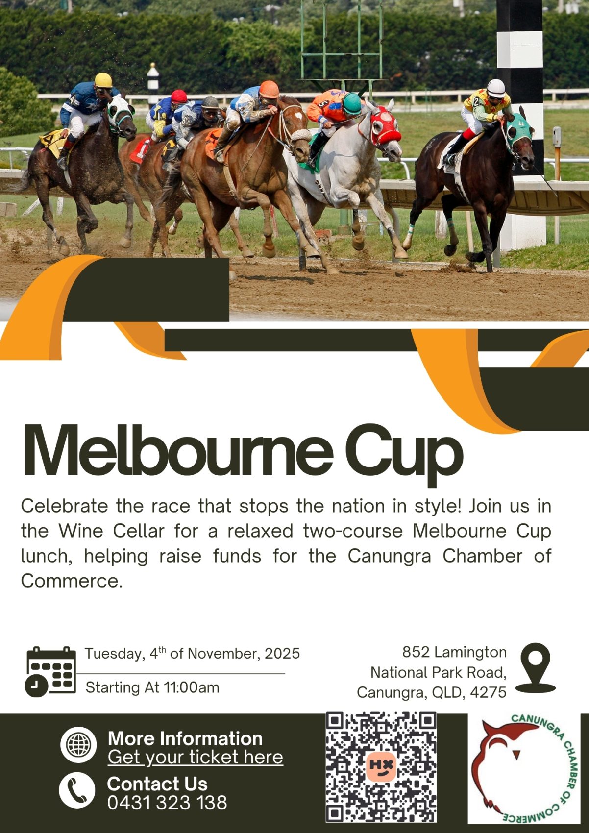 Melbourne Cup Lunch 2025 - O'Reilly's Canungra Valley Vineyards Events